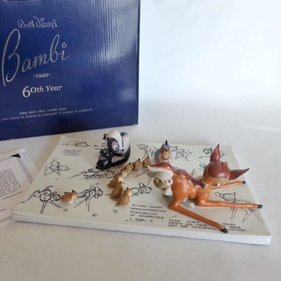 Disney | Art | New 20 Le 9843000 Walt Disney Gallery 60 Bambi Model ...